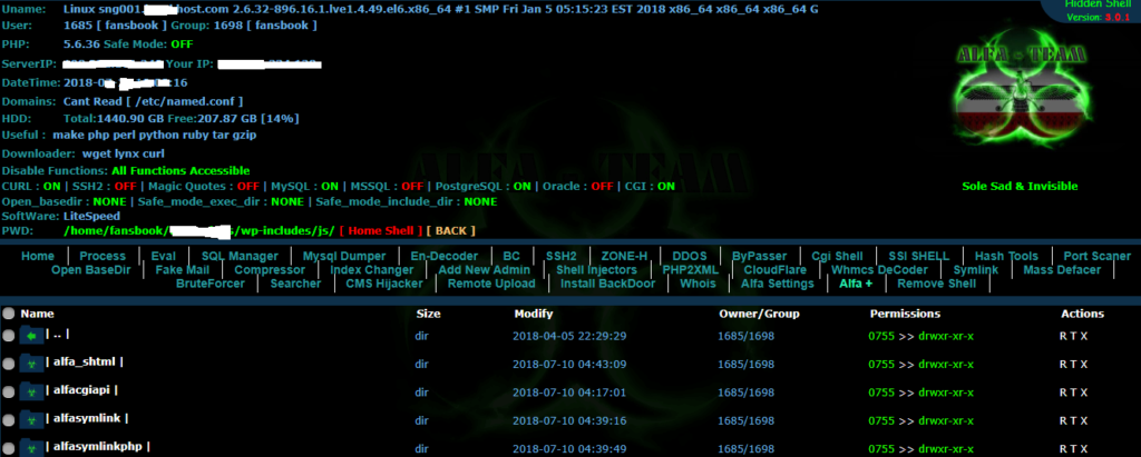 Alfa Team Shell v3 | Sağlam shell indir, logsuz shell, webadmin shell ...